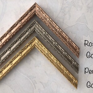 Metallic Ornate Red Picture Frame- Victorian Christmas Valentines Red ...