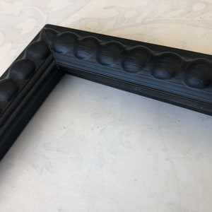 Chunky Bead Black Picture Frame- Custom Framing- A3 A4 A5 4x4 5x7 8x10 ...