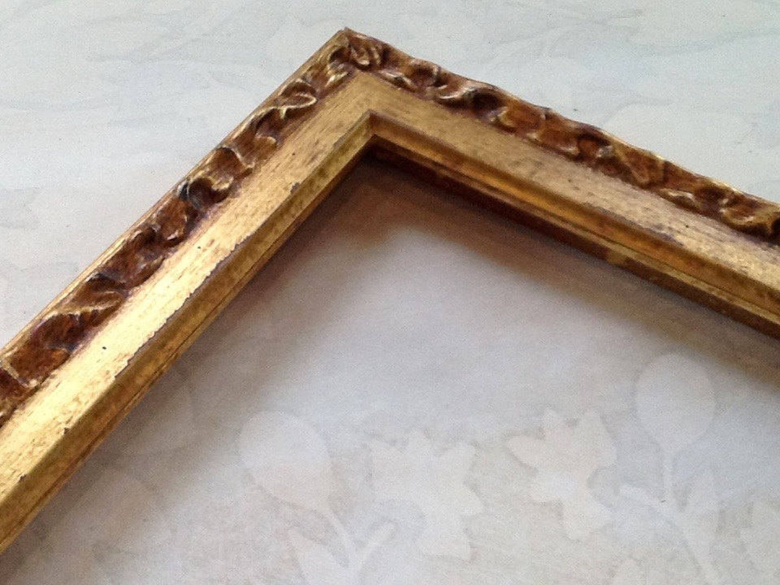 Vintage Gold Picture Frame - Photo Frame -custom Picture Framing 4x4 ...