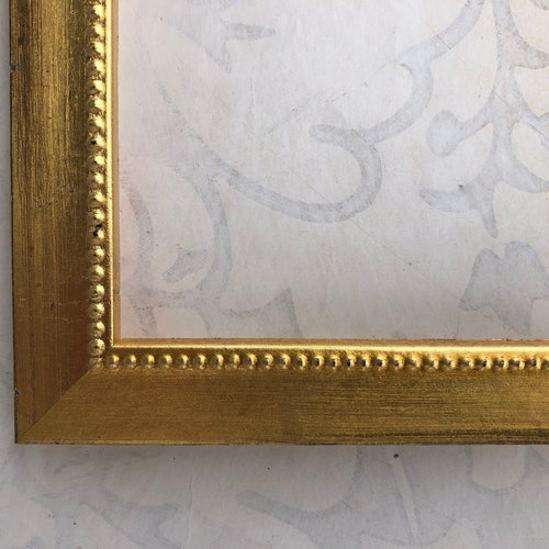 Distressed Gold Picture Frame W/bead Vintage Custom Sizes - Etsy