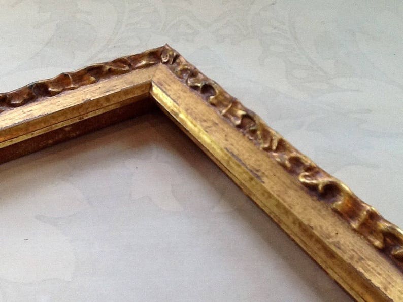 Vintage Gold Picture Frame - Photo Frame -custom Picture Framing 4x4 ...