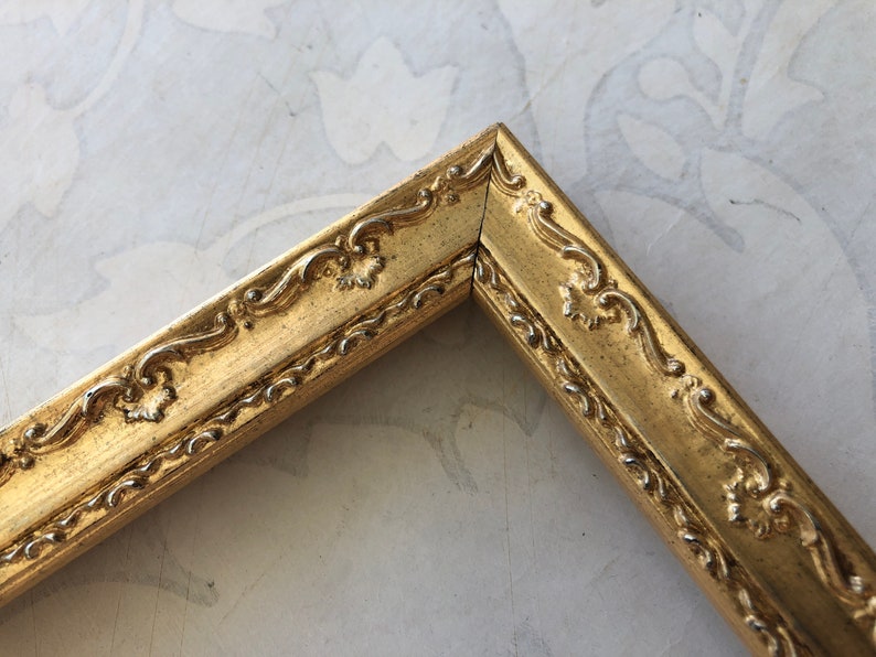 Vintage Bright Gold Picture Frame Baroque Victorian Photo - Etsy
