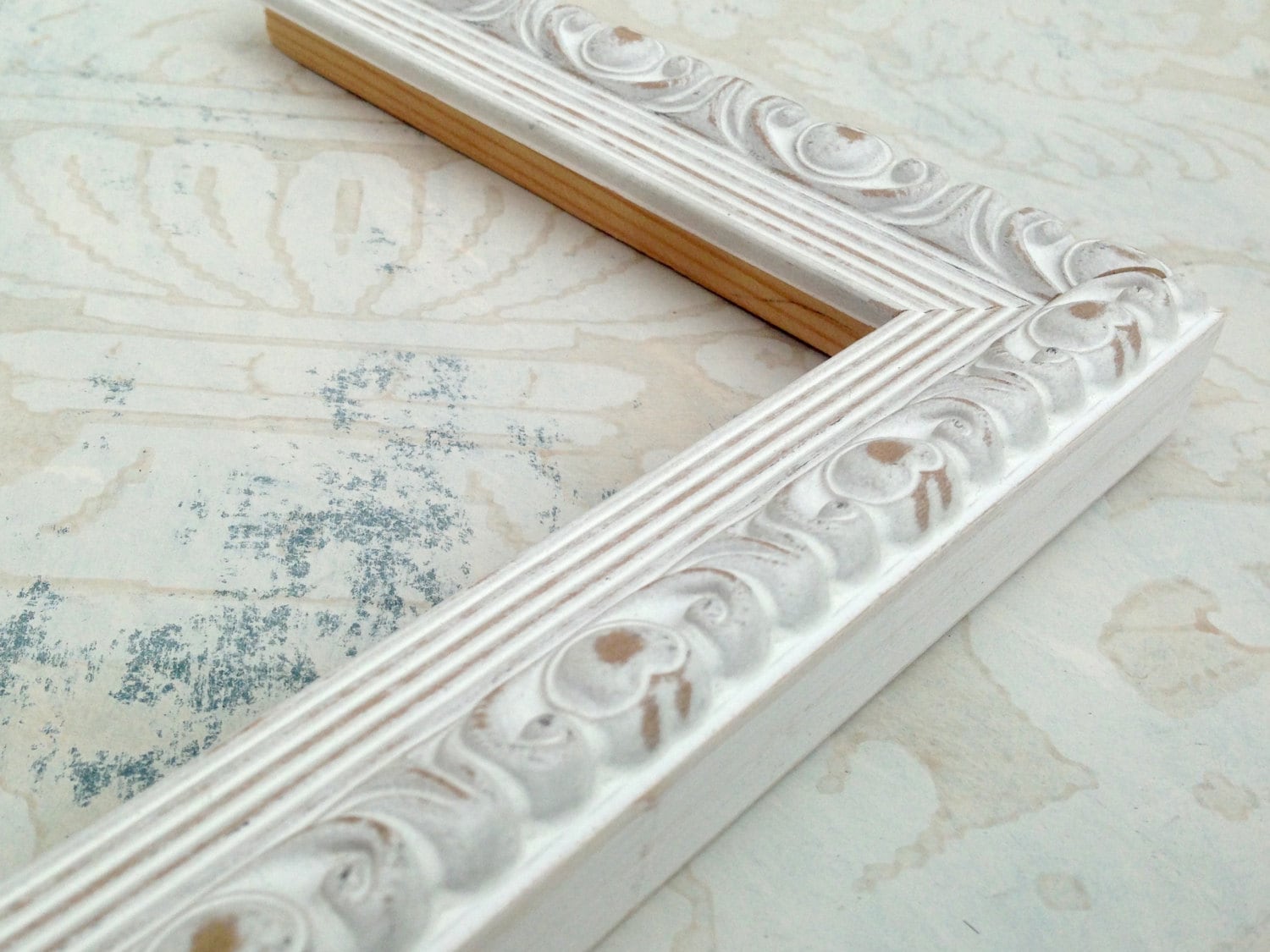 Shabby Chic White Picture Frame Vintage White Beach Cottage - Etsy