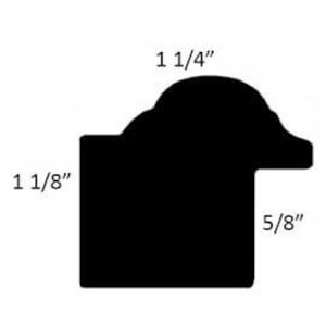 Chunky Bead Black Picture Frame- Custom Framing- A3 A4 A5 4x4 5x7 8x10 ...