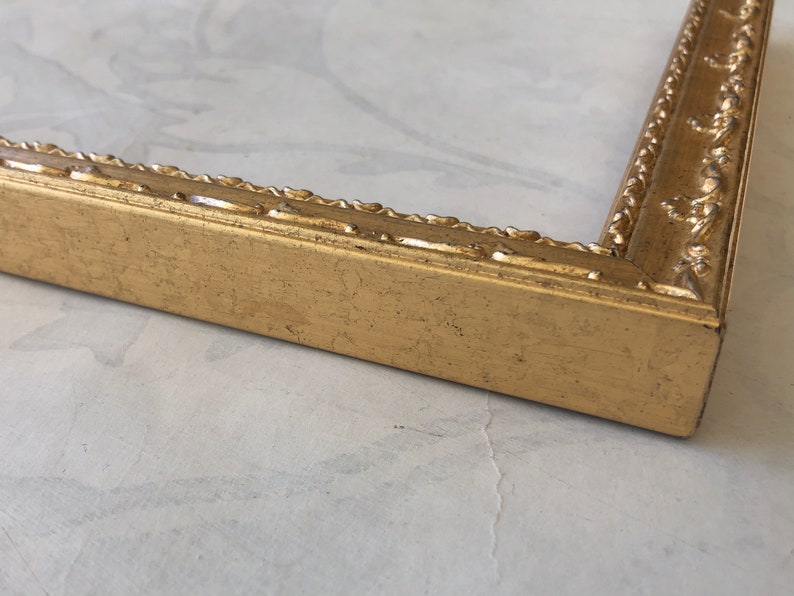 Vintage Bright Gold Picture Frame Baroque Victorian Photo - Etsy