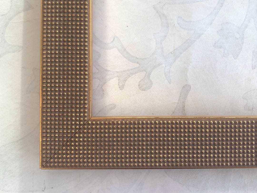 Fine Beaded Antique Gold Picture Frame Custom Picture Frames A4 4x4 4x6 ...