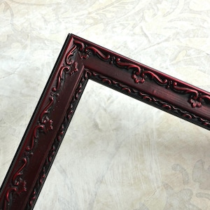 Metallic Ornate Red Picture Frame- Victorian Gothic Picture Frame- A5 ...