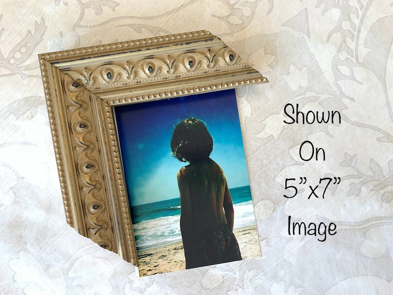 2 1/4" Large Gold Picture Frame - Ornate Victorian Design - Soft Muted ...