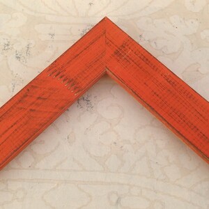 Rustic Orange Picture Frames 4x4 4x6 5x5 5x7 8x8 8x10 | Etsy