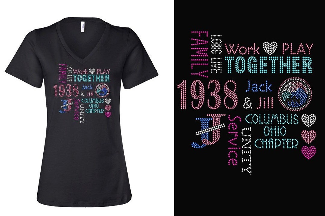 JJ Wordy Rhinestone T-shirt - Custom Chapter Name - Etsy