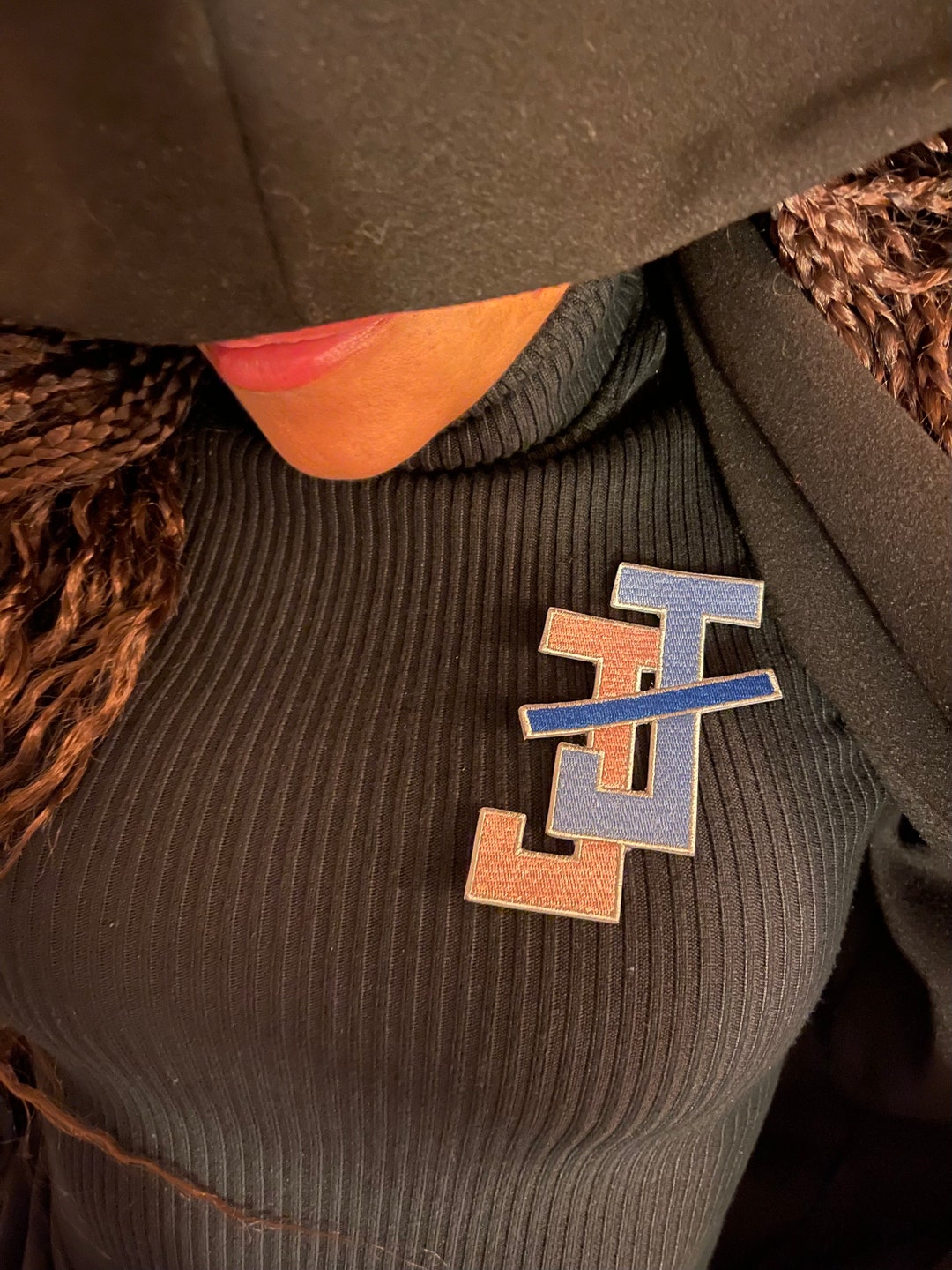 Jack and Jill of America Patch, Embroidered JJ Interlock Logo Patch, JJ ...