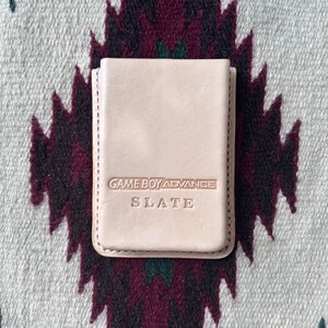 Game Boy Advance SP Slate Leather Case Customizable - Etsy