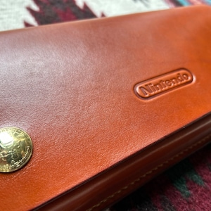 Nintendo Switch OLED Leather Case Customizable - Etsy