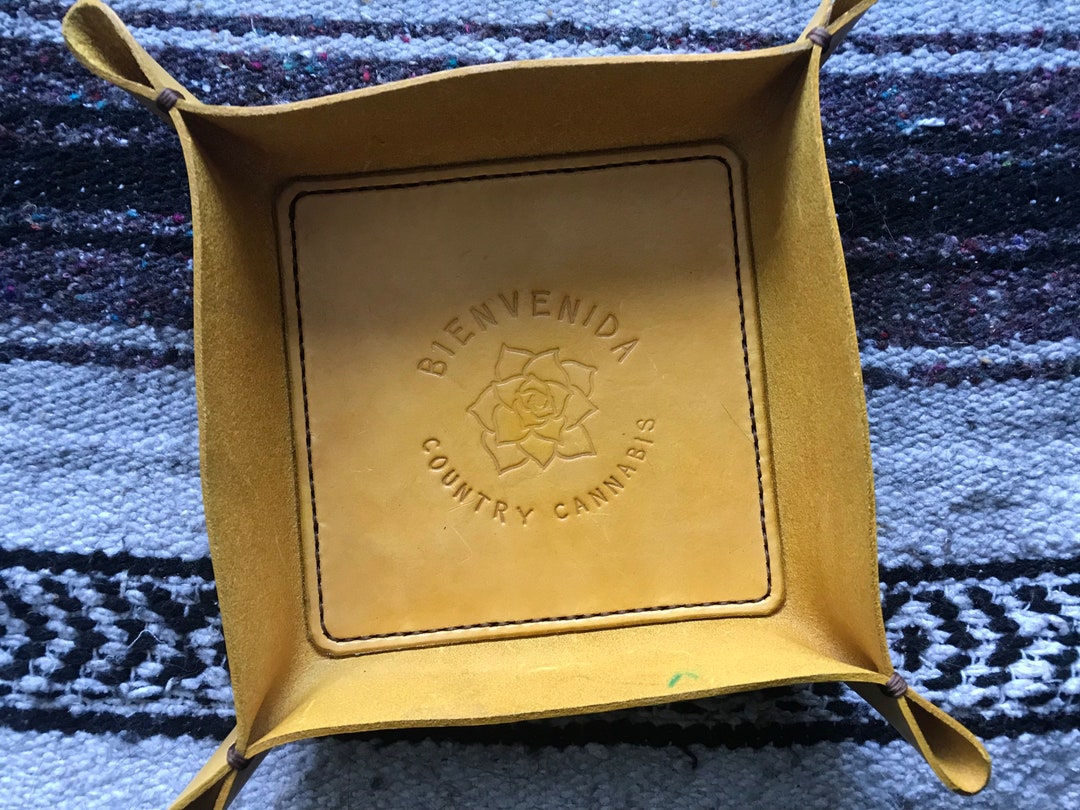 Leather VALET TRAY Handmade - Catch All - Key Valet - Key Tray ...