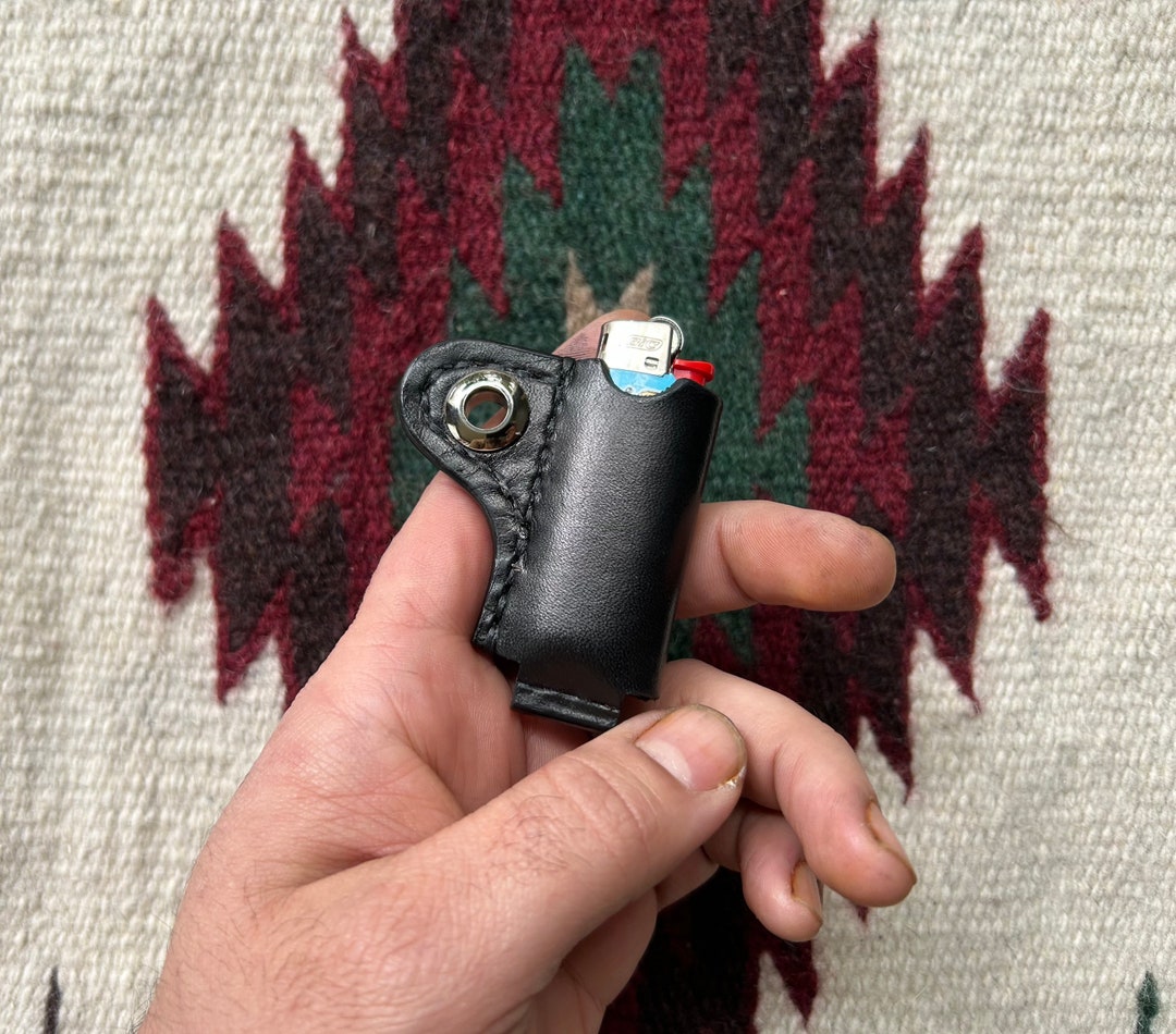 MINI BIC Leather Lighter Case for Use With MINI Bic Lighter Keychain ...