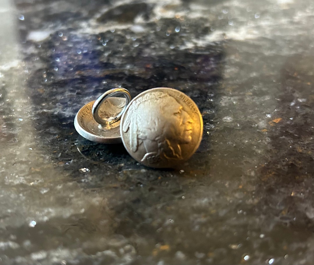Buffalo Nickel Concho - Loop Back - Shank Back Concho - Etsy
