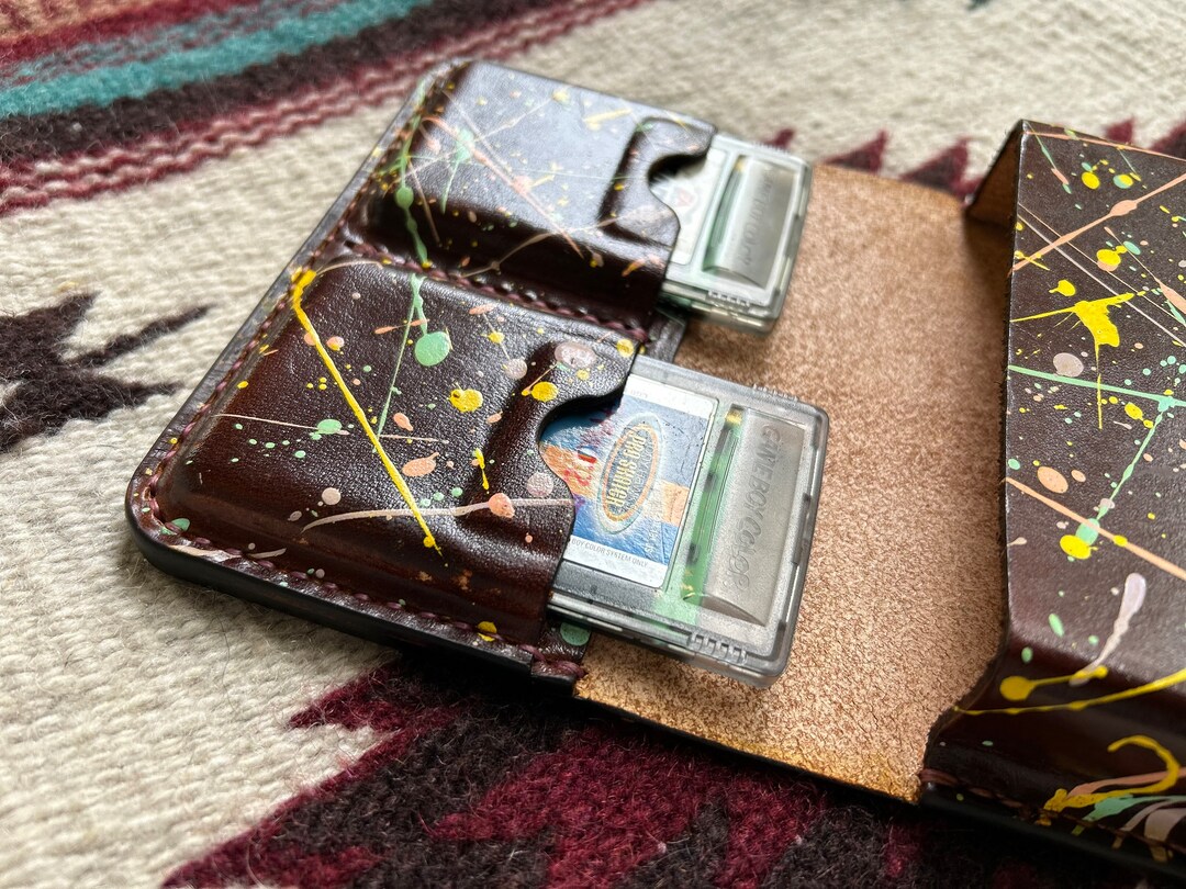 Nintendo Game Boy Cover and 2 Game Cartridge Case - Leather Original ...