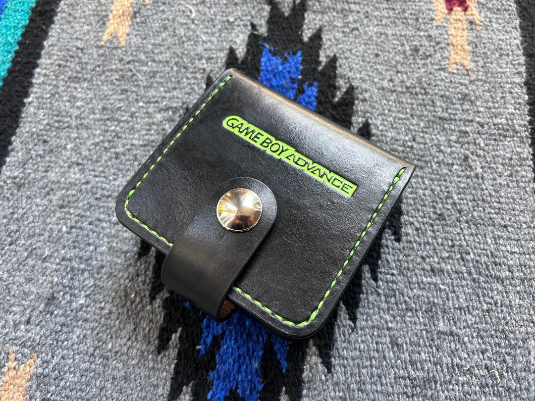 Nintendo Game Boy Advance SP Cover and 2 Game Cartridge Case - Leather ...