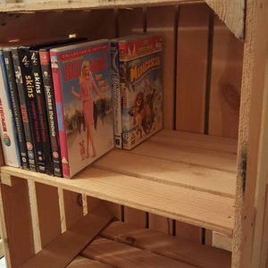 3 X APPLE CRATES With SHELF - Ideal Shelving Display / Bookcase ...