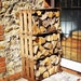LOG STORAGE UNIT Fire Wood / Log Store / Timber / Wood Burner Bbq ...