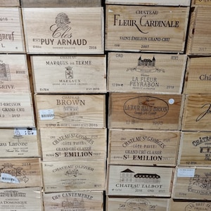 12 Bottle Case Size - Traditional FRENCH WOODEN WINE Box / Crate ...