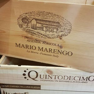 6 X French / Spanish / Portuguese / Argentinian WINE BOXES Used Wooden ...