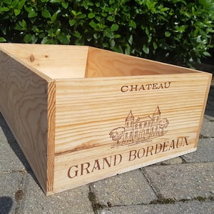 12 Bottle Case Size - Traditional FRENCH WOODEN WINE Box / Crate ...
