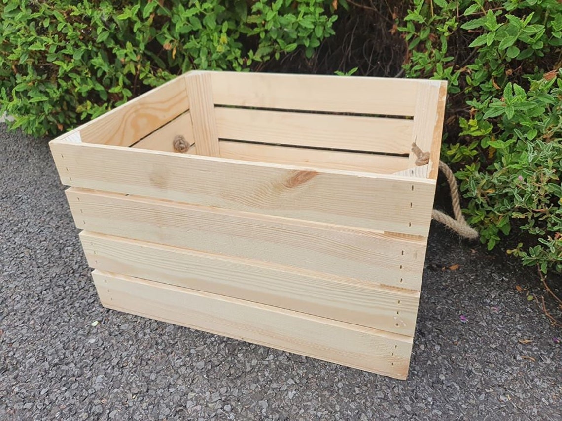 NEW WOOD Log Crate / Fire Wood Kindling Log Store / Carrier - Etsy