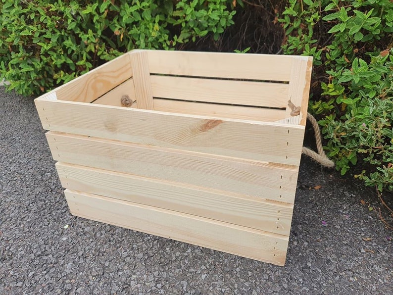NEW WOOD Log Crate / Fire Wood Kindling Log Store / Carrier - Etsy