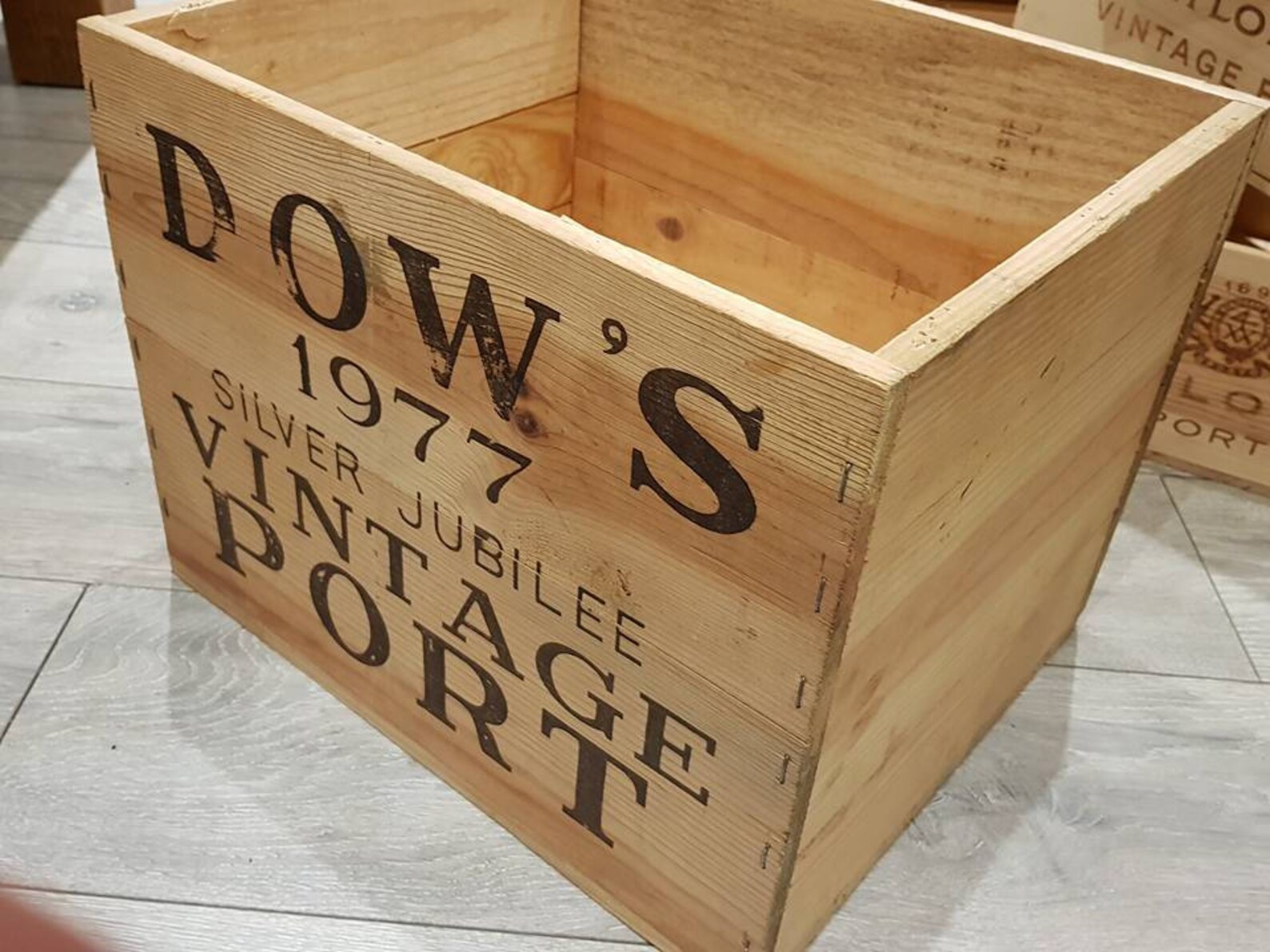 LARGE VINTAGE PORT Crate Reclaimed Port Box / Crate / | Etsy