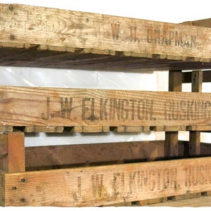 1 X CHITTING VEGETABLE TRAYS - Vintage Antique Rustic Wood Farm Tray ...