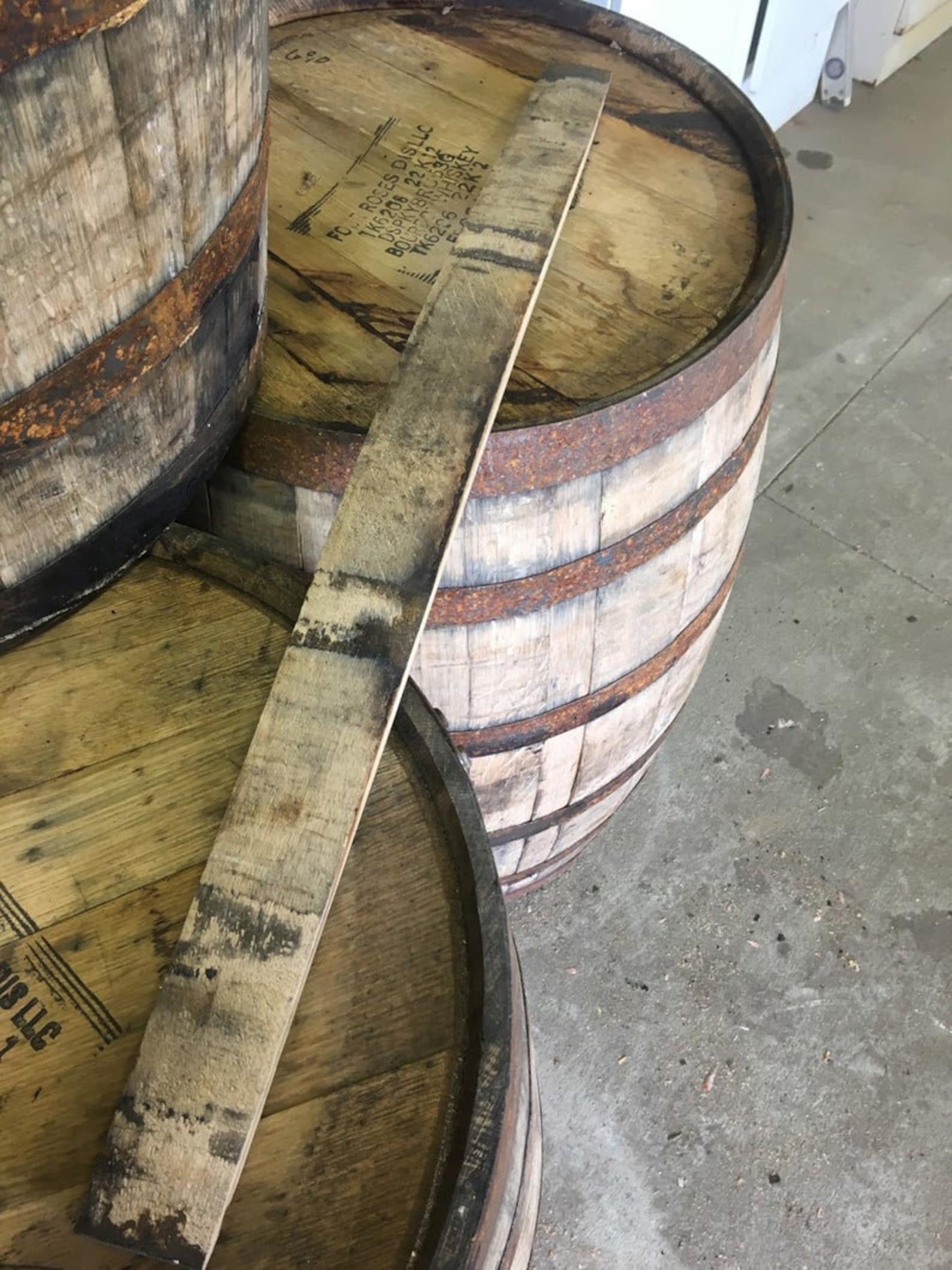 Solid Oak Whiskey / WHISKEY BARREL STAVES Bourbon Scotch - Authentic ...