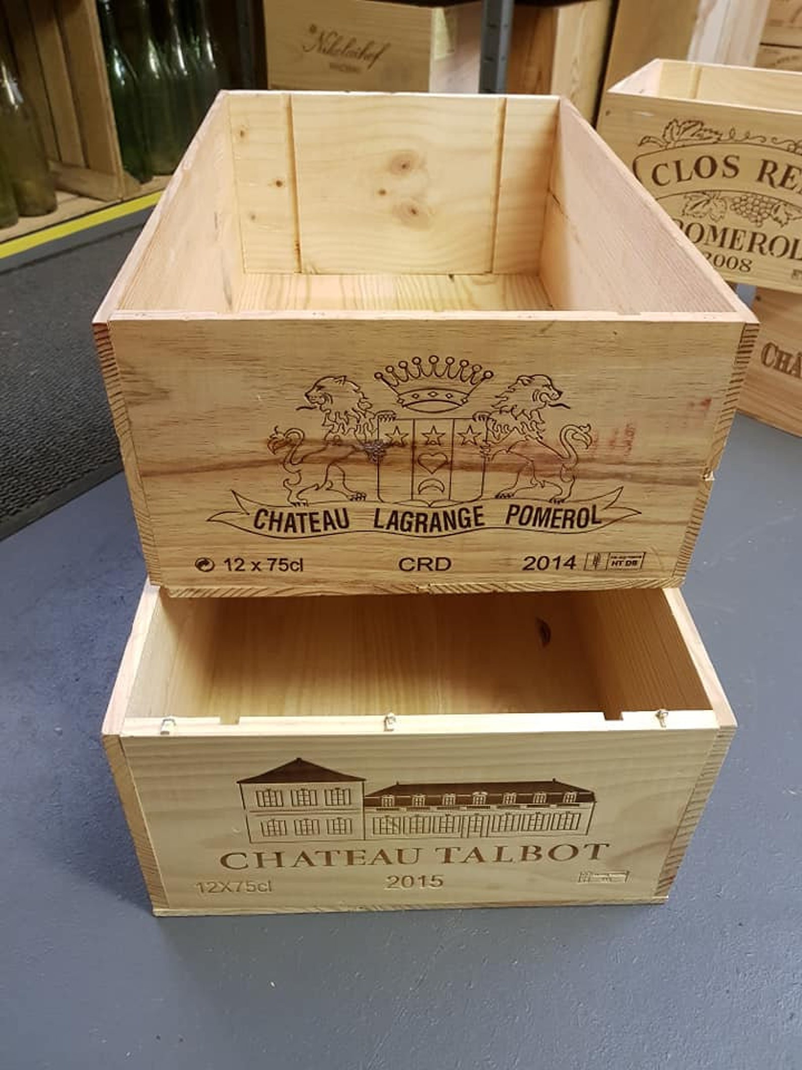 5 Pack of Traditional Genuine FRENCH WOODEN WINE Boxes / - Etsy