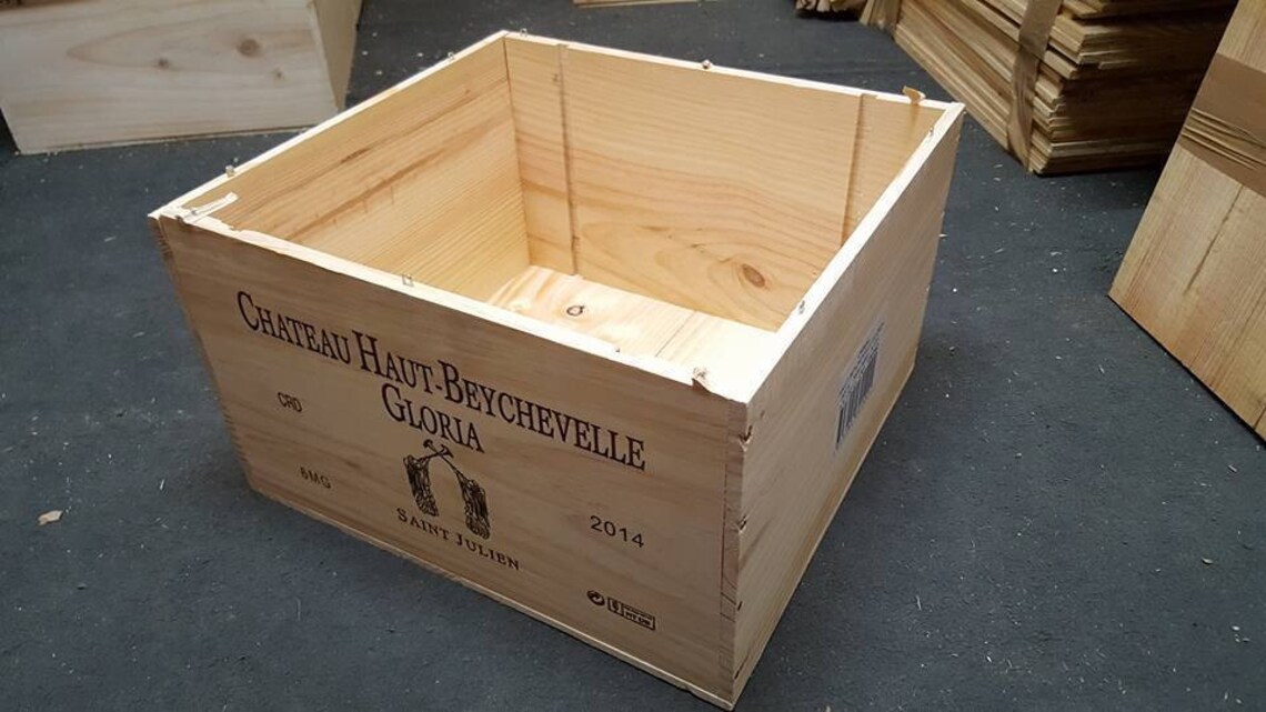 FRENCH MAGNUM Wooden Wine Box traditional Box / Crate / | Etsy