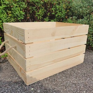 NEW WOOD Log Crate / Fire Wood Kindling Log Store / Carrier Holder ...