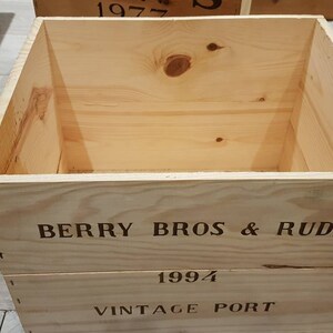 LARGE VINTAGE PORT Crate Reclaimed Port Box / Crate / Genuine Wooden ...