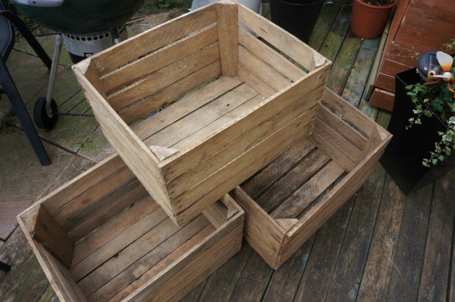 Vintage Wooden Apple Crate, Rustic Wood Box, Wedding Decor, Farmhouse ...