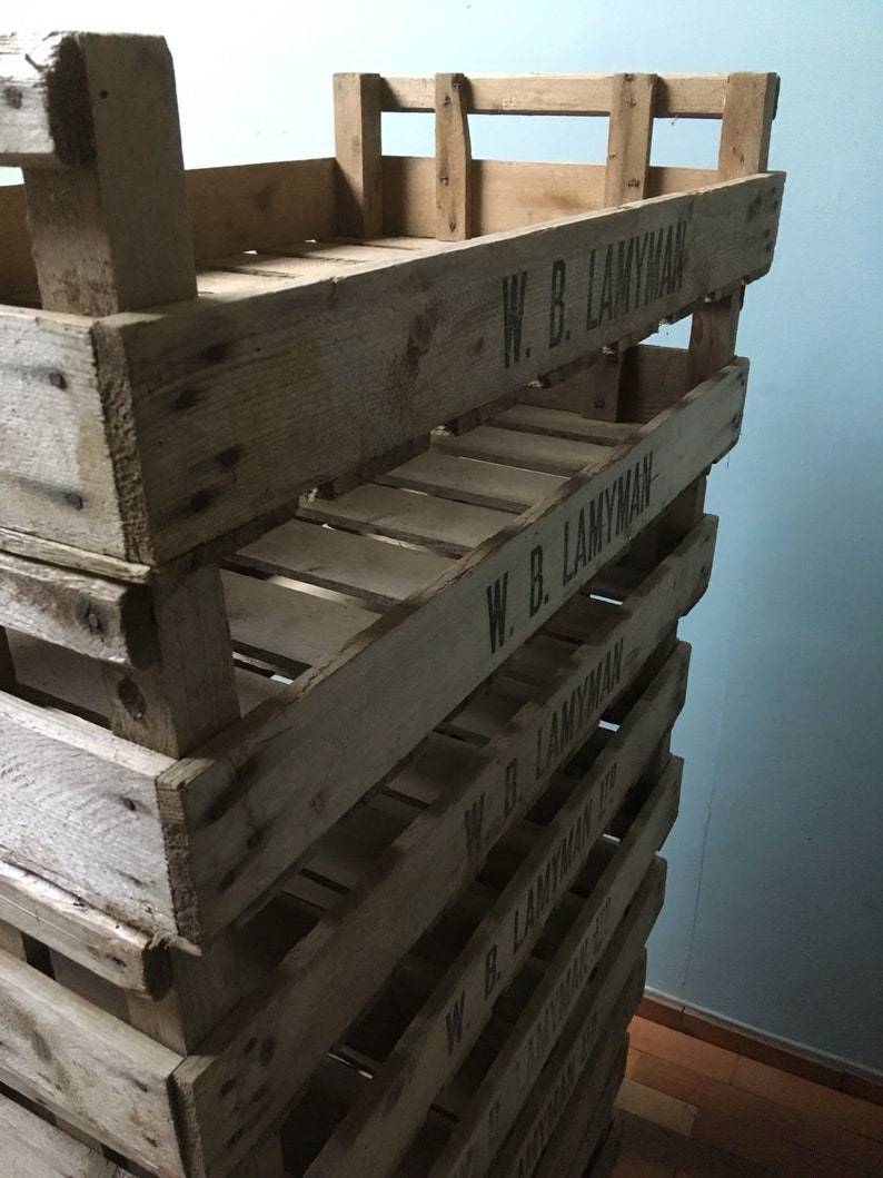 4 x CHITTING VEGETABLE TRAYS Vintage Antique Rustic Wood | Etsy