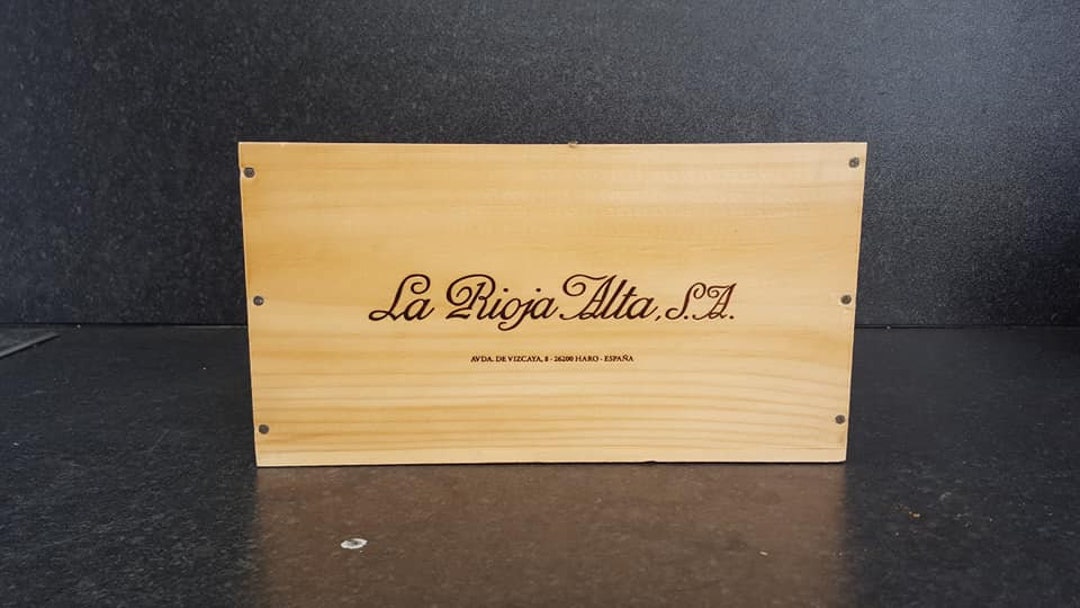 La Rioja Alta - 6 Bottle Wooden Wine Box With Handles - Ideal Box to ...