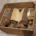 Log Crate / Fire Wood Kindling Log Store / Carrier Holder - Wooden Box ...
