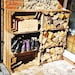LOG STORAGE UNIT - Fire Wood / Log Store / Timber / Wood Burner Bbq ...