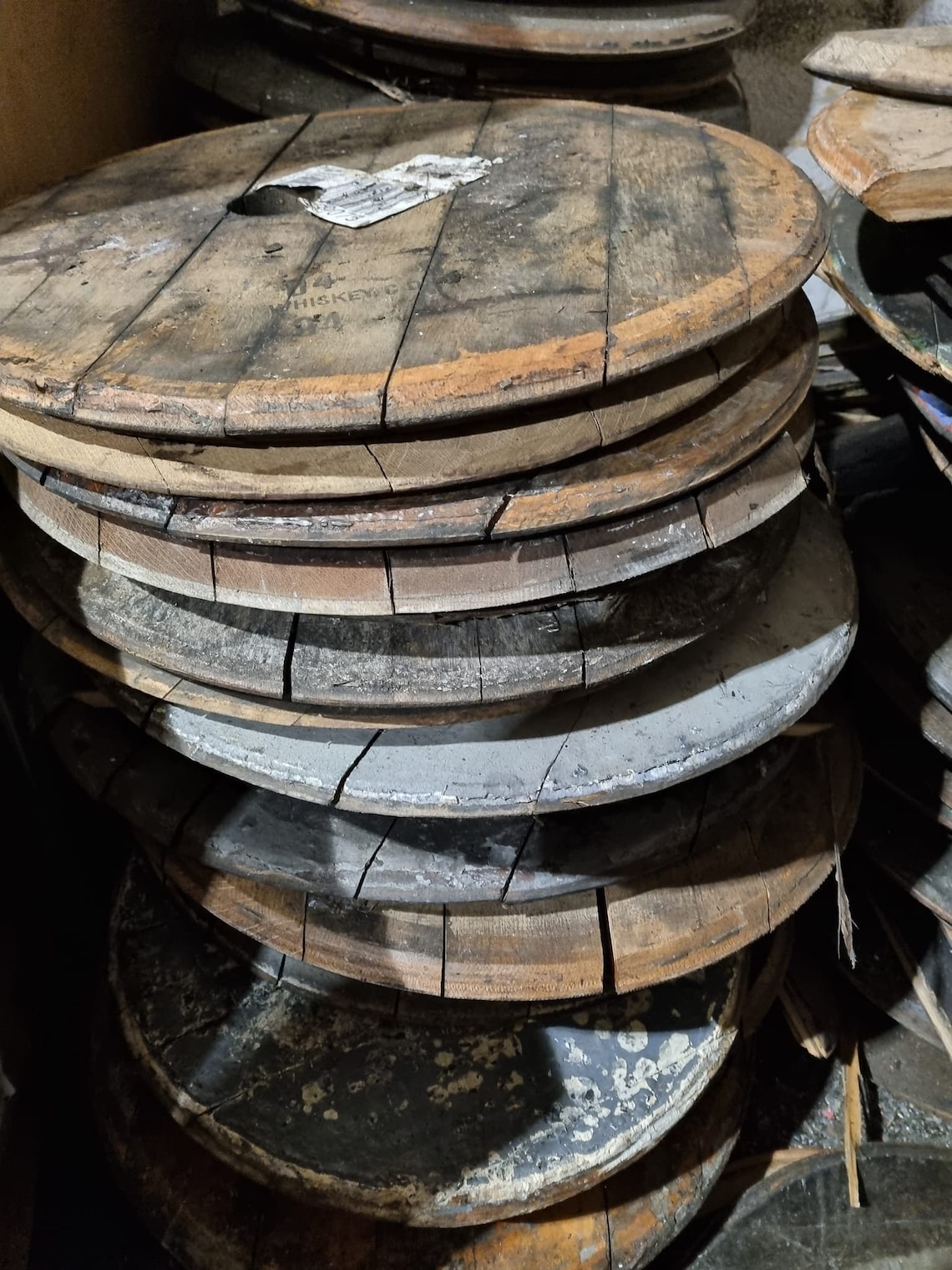 Bourbon Barrel Head Lid Top Barrel Wood Cask End Whiskey - Etsy