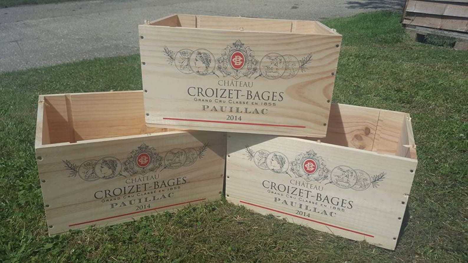 Traditional FRENCH WOODEN WINE Box / Crate / Storage Unit (6 Bottle ...