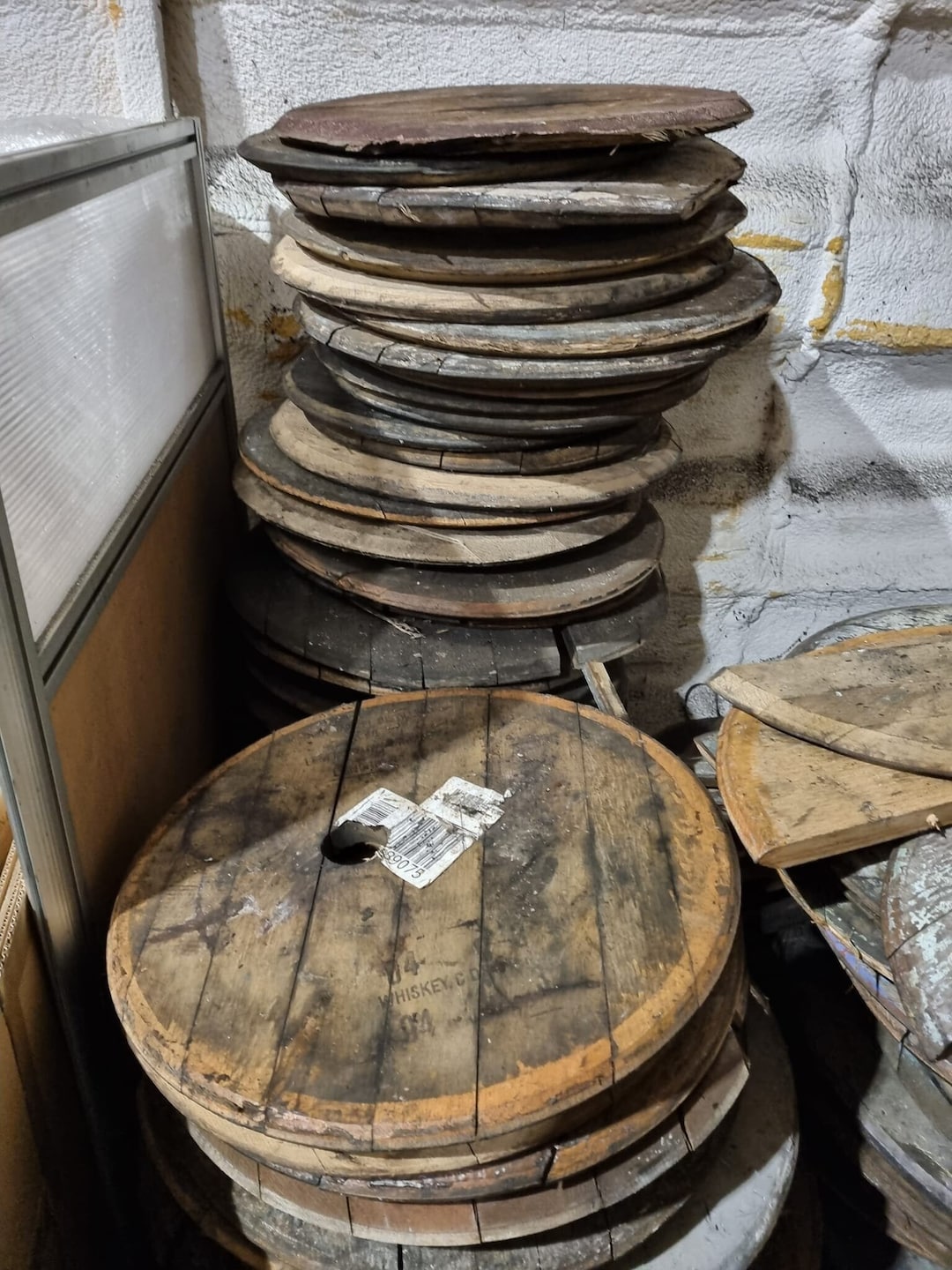 Bourbon Barrel Head, Lid, Top, Barrel Wood, Cask End Whiskey Wine ...