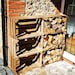 LOG STORAGE UNIT Fire Wood / Log Store / Timber / Wood Burner Bbq ...