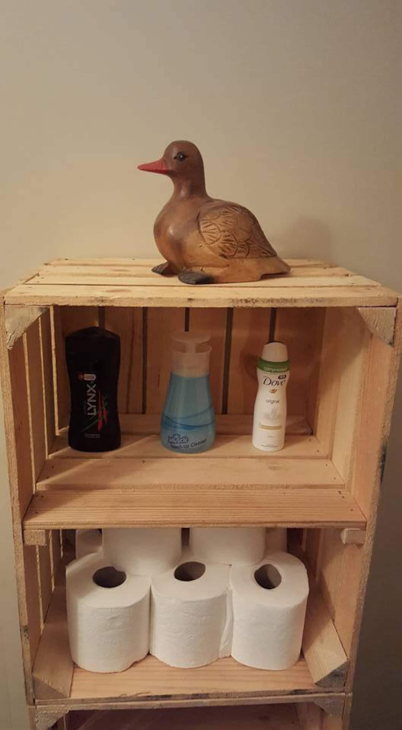 Hand Made APPLE CRATE Vintage Style Box With Short Shelf - Etsy UK