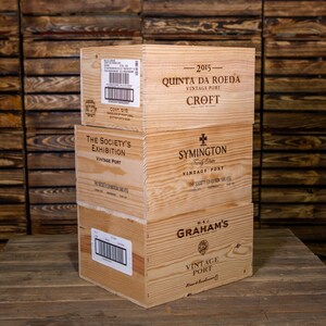 3 Pack - Genuine Wooden Port Bottle Boxes - Upcycle, Project, Christmas ...