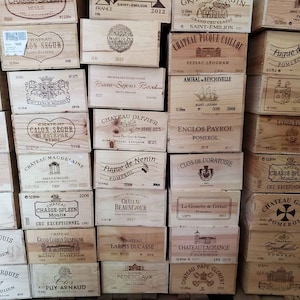 12 Bottle Case Size - Traditional FRENCH WOODEN WINE Box / Crate ...
