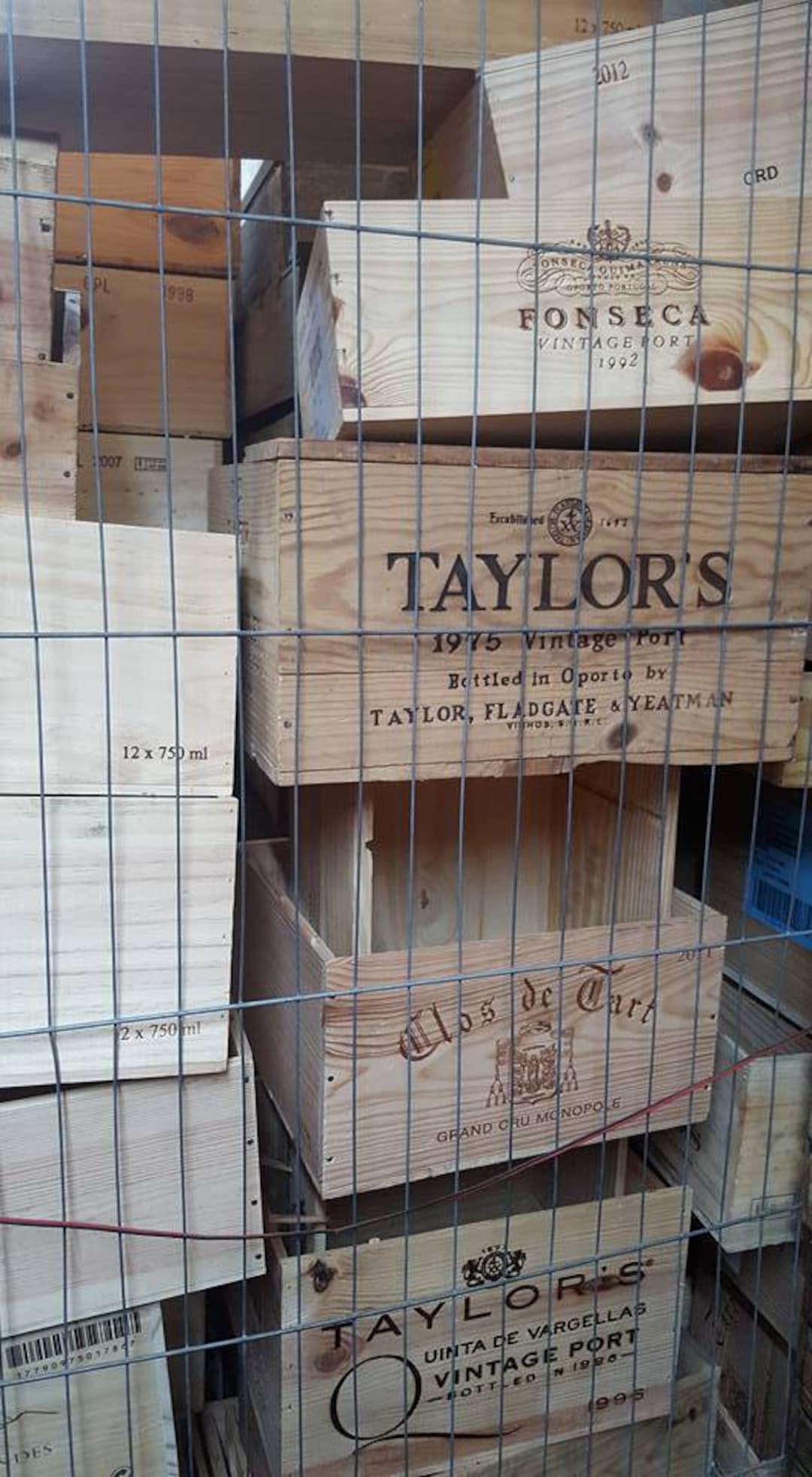 3 X Mixed FRENCH WINE BOXES Used Wooden Crates - Storage Solutions ...