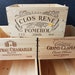 5 Pack of Traditional FRENCH WOODEN WINE Boxes / Crates / Storage Unit ...